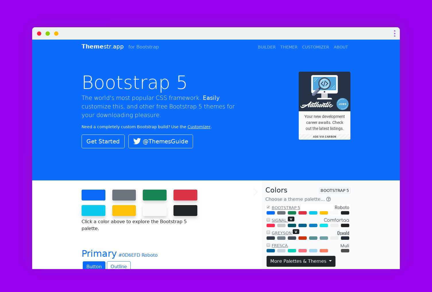 自定义 Bootstrap 5 的风格，实现自定义风格页面开发 | 工程化 | 白宦成
